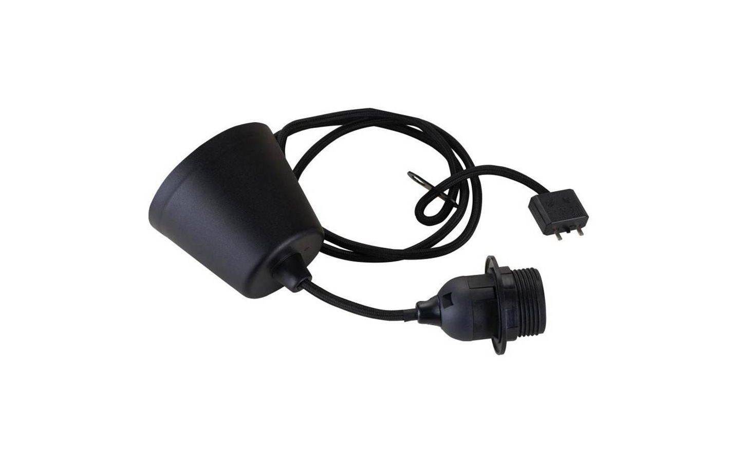 Köp Upphäng E27 tyg DCL 110cm Svart från Oriva